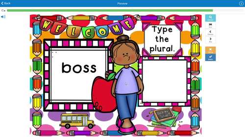 Back to School Plural Nouns Boom™ Cards Digital Task Cards by The ...