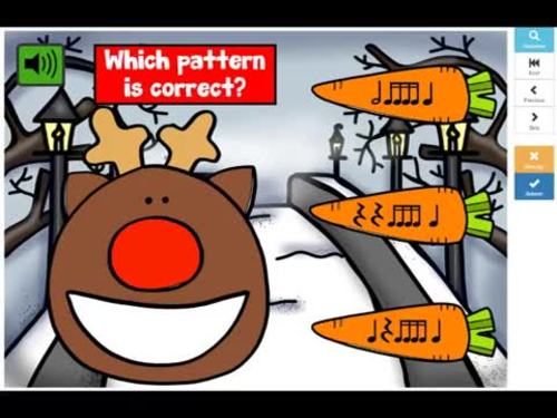 Feed the Reindeer (Sixteenth Notes) Boom Digital Task Cards BUNDLE