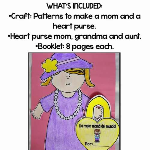 Día de la madres | Manualidad | Mother's Day Craftivity in Spanish ...