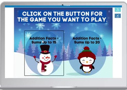 Winter Addition Fact Games (Digital Learning - BOOM CARDS) | TPT