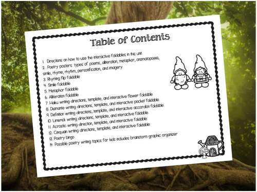 Poetry Interactive Notebook Unit by Honey Bee Community Resources