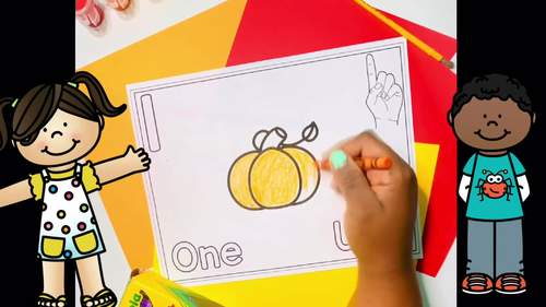 Preschool Math Coloring Pages Count and Color Math Number 1-10 | Bundle