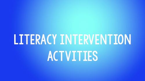 Literacy Intervention Bundle! by Kindergarten Cafe | TpT