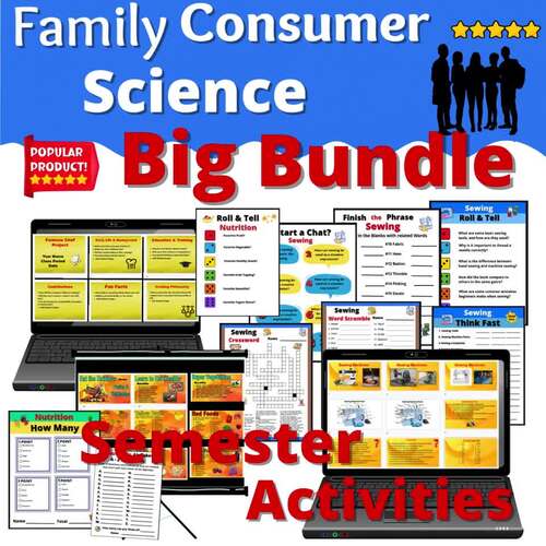 Family Consumer Science Mega Bundle FCS FACS Course Materials Units ...