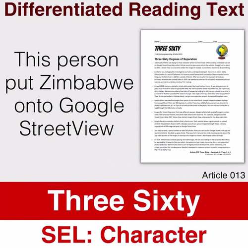 Mapping Zimbabwe | Digital Citizenship | Character | Reading Passage 013