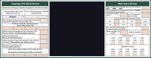 NO PREP Digital Block Puzzle Reveal - ELA and Math Spiral Review - Week 10