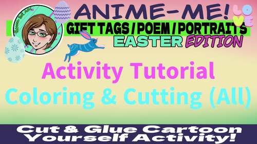 Easter & Spring Craft Cartoon Yourself Gift Tags, Poems & Anime Self ...