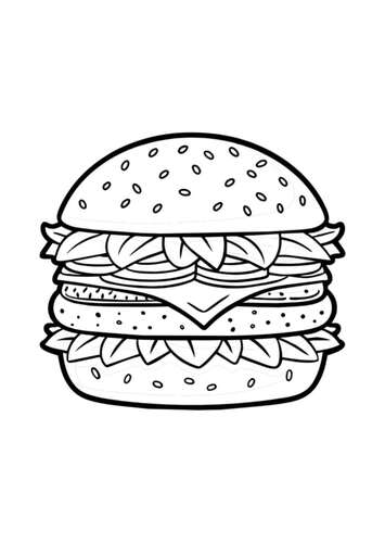 easy food coloring pages for adults