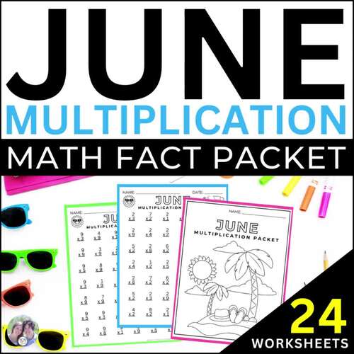 Single Digit Multiplication Worksheets Summer Multiplication Practice ...