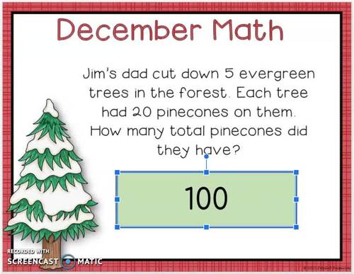 December Spiral Review Math Task Cards with Google Slides | TPT