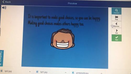 Good and Bad Choices BOOM Card by Amanda's Adventures in Special Education