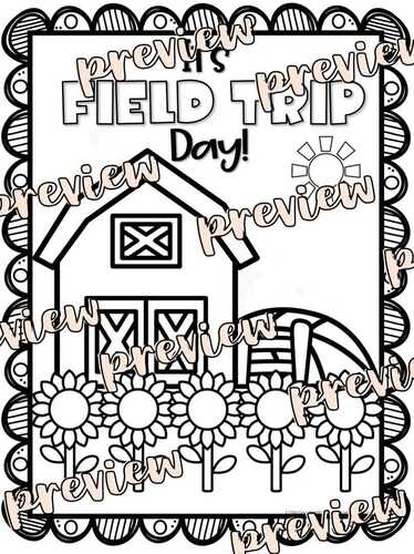 Field Trip Fun Pack Activities by Anh Huynh | TPT