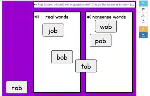 Real and Nonsense Words with Short o Sound for Decoding Practice Boom ...