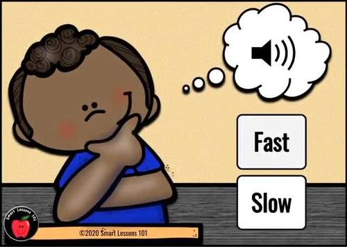 FAST and SLOW Sounds BOOM CARDS™ Music Game Fast Slow Activity Google ...