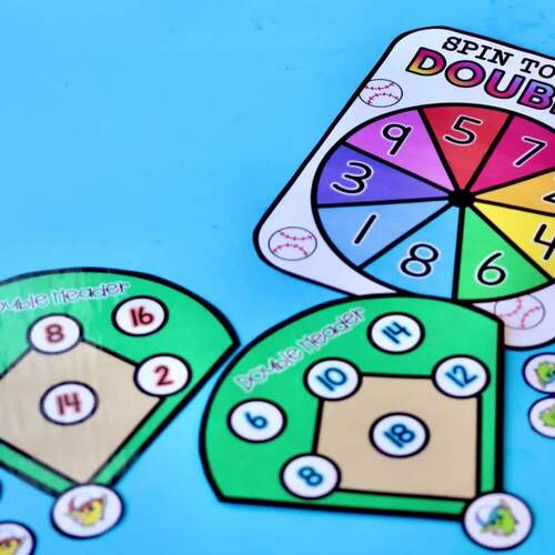Double Header Math Game | Ways to Add Fluently Math Center | Adding Doubles