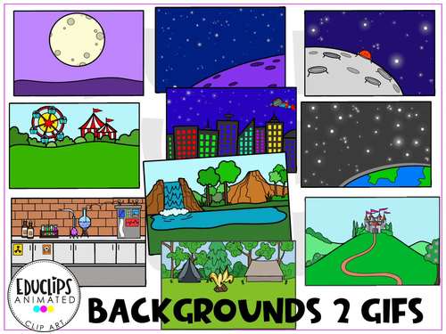 GIFs - Backgrounds 2 - Animated Images - {Educlips} by Educlips Clip Art