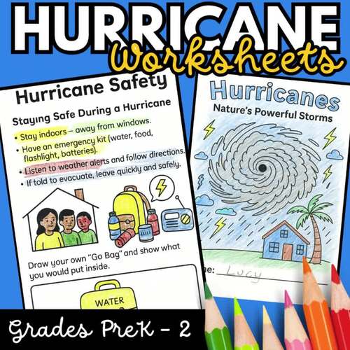 Hurricane Worksheets | Extreme Weather Activities | Science Writing ...