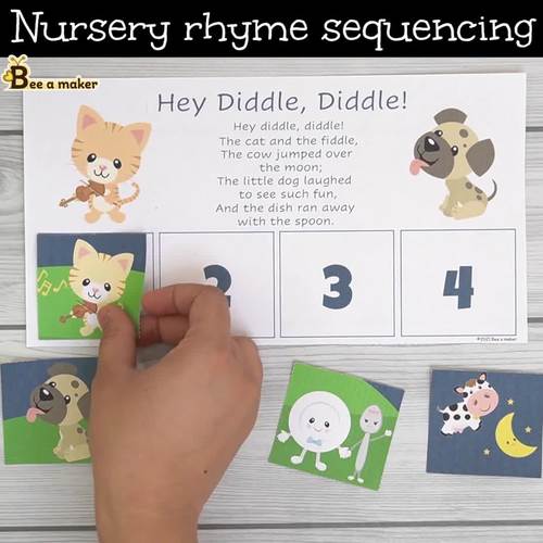 Nursery rhyme sequence by Bee a maker | Teachers Pay Teachers