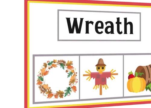 Thanksgiving Vocabulary Words Boom Cards by Disha Digital School