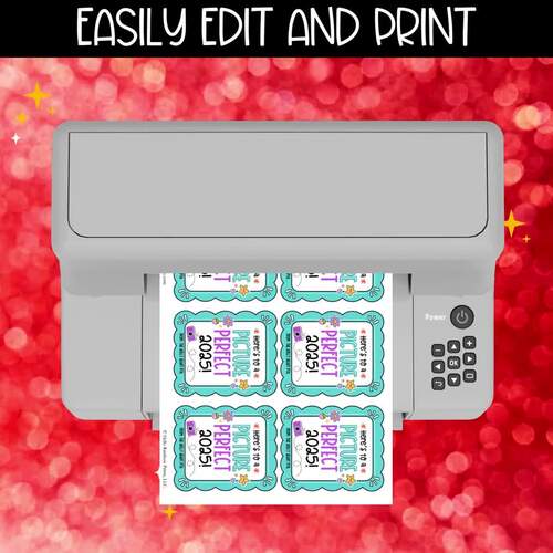 Happy New Year Teacher Frame Gift Tag, Happy Welcome Back Teachers ...