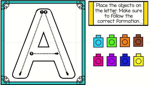 >> BUNDLE>> Digital INSTANT Manipulatives Letters & Number Formation