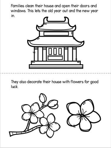 Chinese New Year Mini Book by Lala Land | TPT