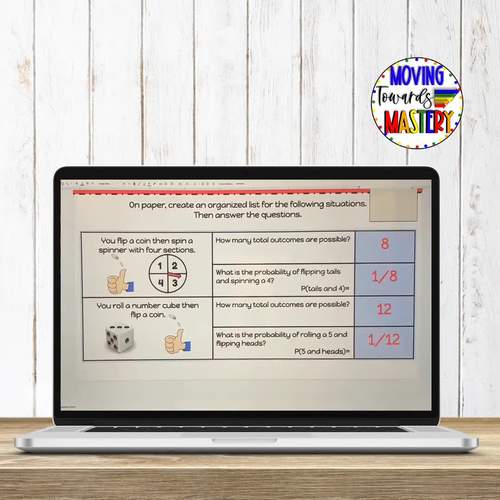 Probability of Compound Events Guided Interactive Digital Lesson & Practice