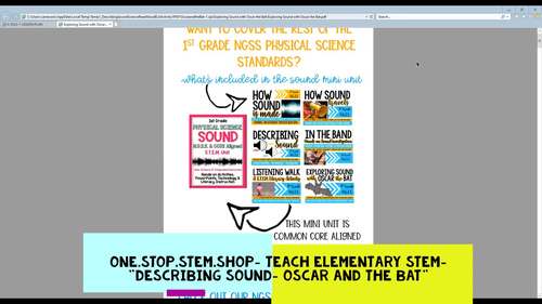 Describing Sound- Science Read Aloud & ELA Activity (1-PS4-1)- Oscar ...