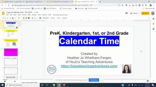 Math Morning Meeting Google Slides Activities | Circle Time Calendar
