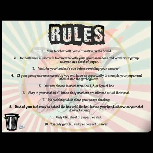 Mixtures, Solutions, & Solubility ~ Crumple & Shoot ~ Trashketball ...