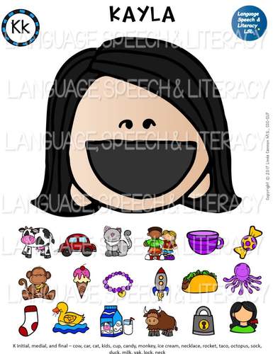 Distance Learning | Speech Therapy | Articulation of K Sound Scenes