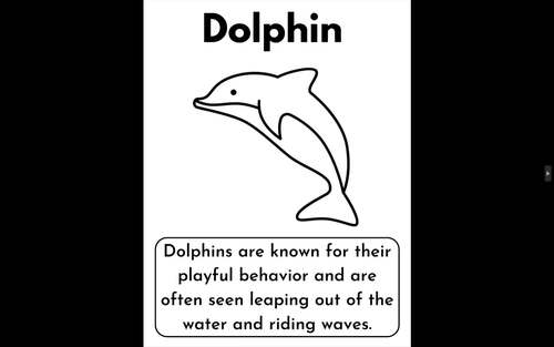 Ocean Animals Worksheets. let's learn about Animals, read facts & color ...