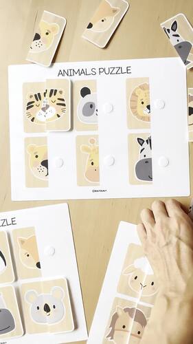 Find the Pair Picture Puzzle – Matching Game for Toddlers Animal Activity
