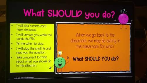 What SHOULD you do? BACK TO SCHOOL class routines and procedures randomizer