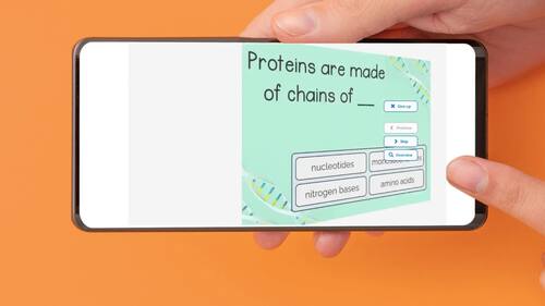 Protein Synthesis Digital Task Cards Boom Cards by JayZee | TPT