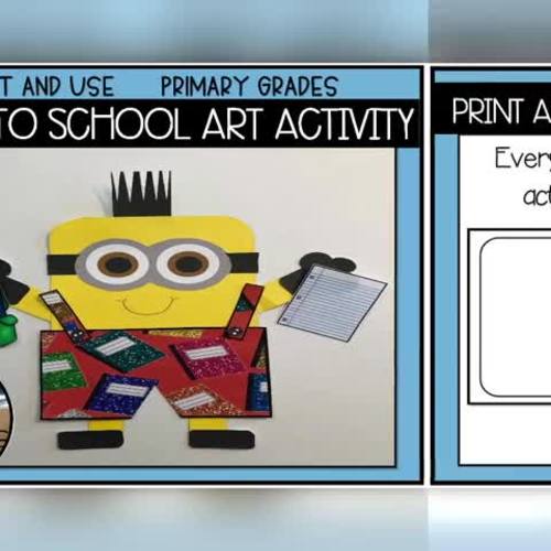 Art Activity for Back To School Fall | Bulletin Board by Beachy Dreams