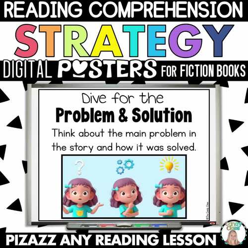 Digital Reading Comprehension Strategy Posters Teaching PowerPoint ...