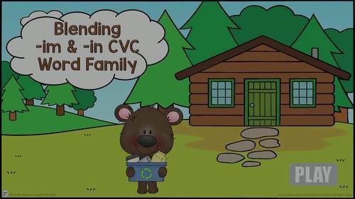 im and in CVC Word Family Blending for PowerPoint™ Google Slides™ Boom ...