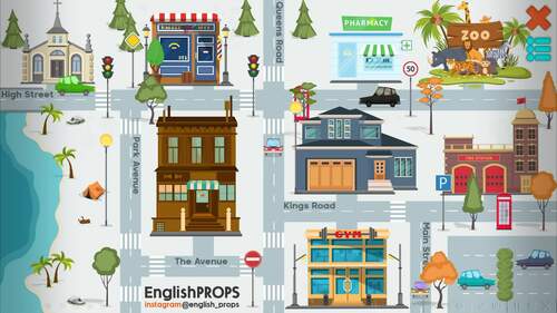 Build a Town PPT by English PROPS | TPT