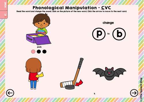 CVC Manipulation - Phonological Awareness - Boom Cards™ by Little ...