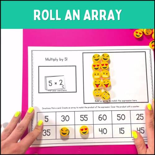 Multiplication Arrays & Multiplication Facts - Pick, Build, & Cover ...