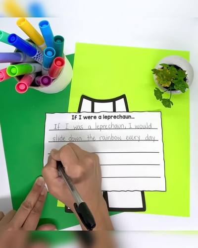 St. Patrick's Day Activities If I Were a Leprechaun Writing and Craft