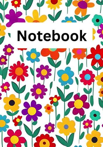 Flowers Kids school Flowers Best Notebook Cover A4 Document | TPT