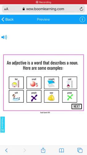 Flip & Clip: Adjectives and Companion Activities + Boom Cards™ Speech ...