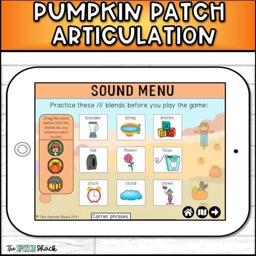 Fall Pumpkin Patch Articulation BOOM Cards™ - /l/ by The Speech Shack