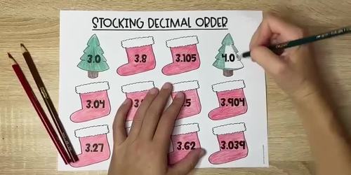 5th Grade Christmas Printable Decimal Activities by Terry's Teaching ...