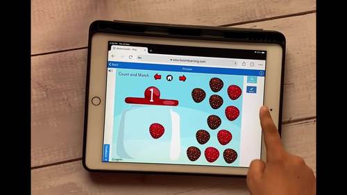 Math center activity Counting Game bundle Special education | Boom cards