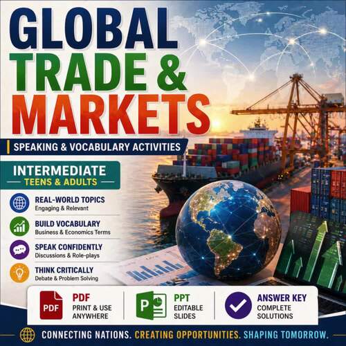 ESL Global Trade & Markets | Speaking Activities, Vocabulary | Supply ...