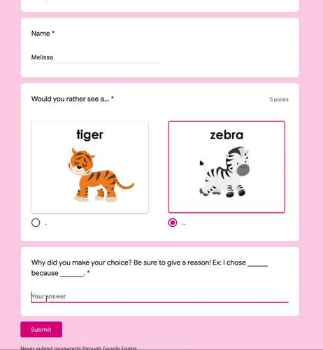 Would You Rather Google Quiz Set by Fashion Craze Learning Days | TPT