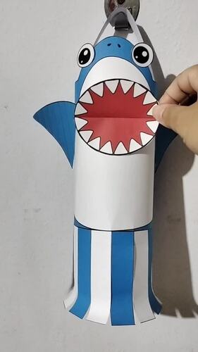 Shark Windsock Craft Ocean Animal Shark Craft Shark Week Activities ...